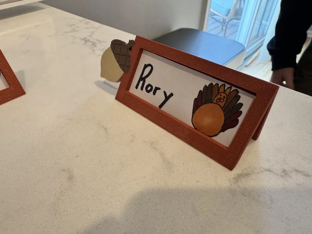 Fall Tent-Card – Acorn - Free 3D Print Model - MakerWorld