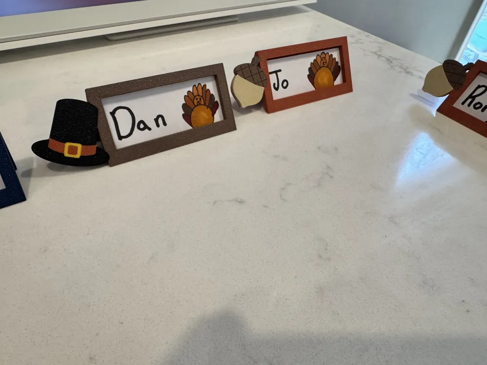 Fall Tent-Card – Acorn - Free 3D Print Model - MakerWorld