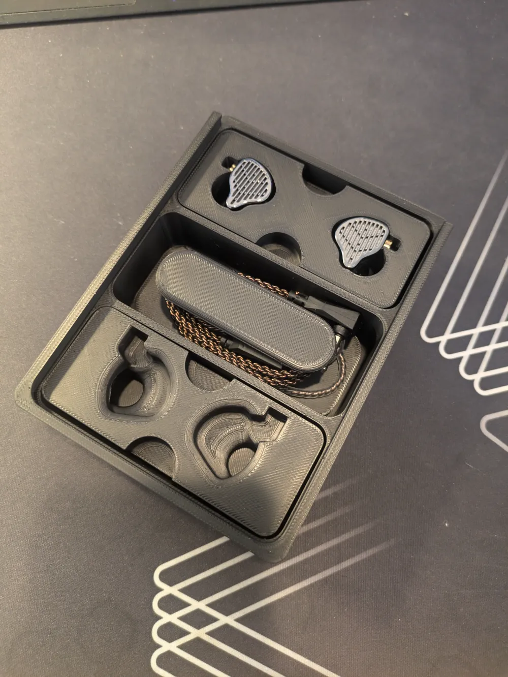 KZ Earbud Container Slot for KZ PR2 shaped IEMs Remixed by patben8 - MakerWorld