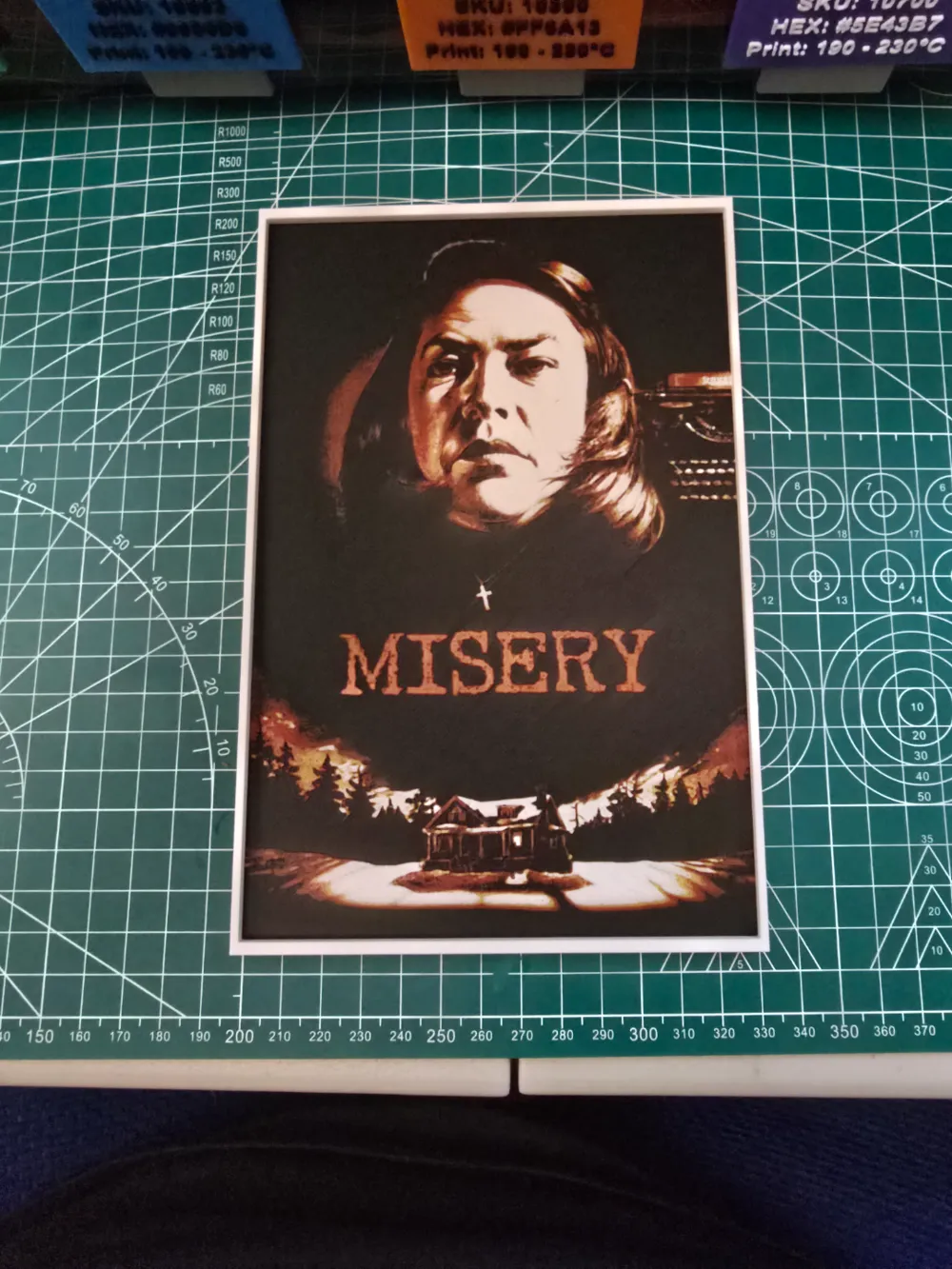 Misery Movie Poster - Hueforge Art - Free 3D Print Model - MakerWorld