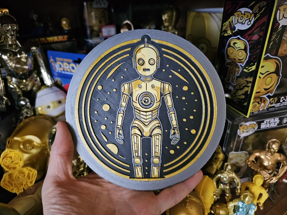 Star Wars (Inspired) "Goldenrod god" HueForge C-3PO by Chris Pirillo ...