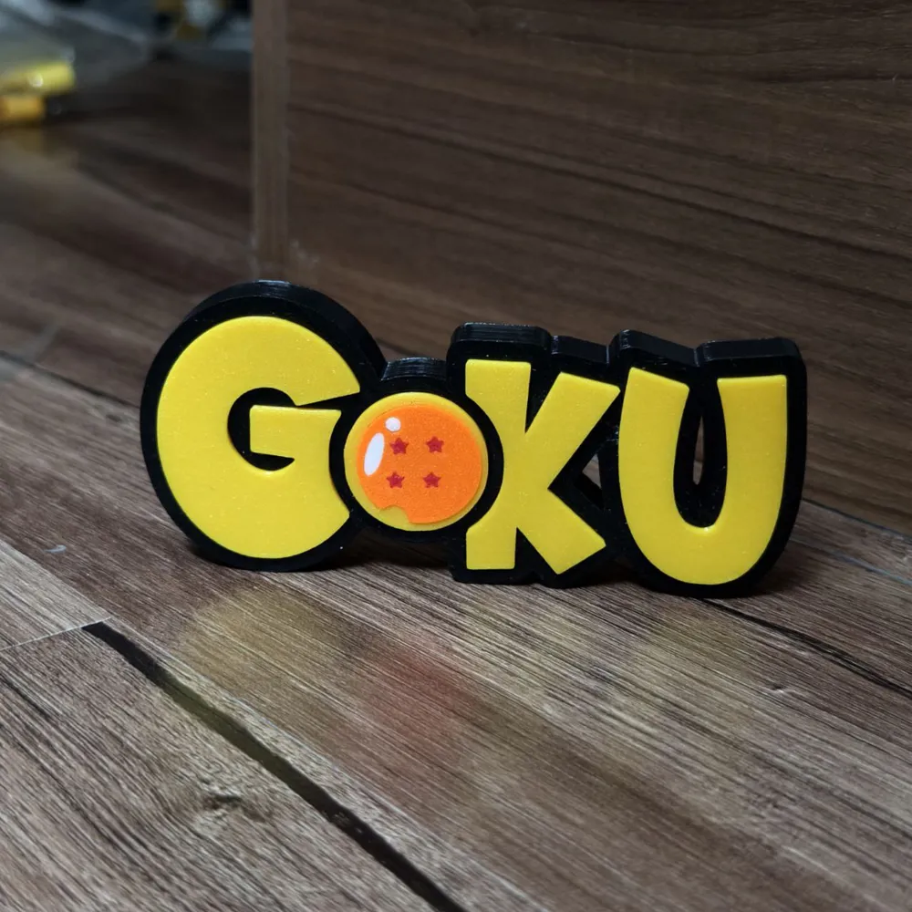 Goku Logo by Kumy - Free 3D Print Model - MakerWorld