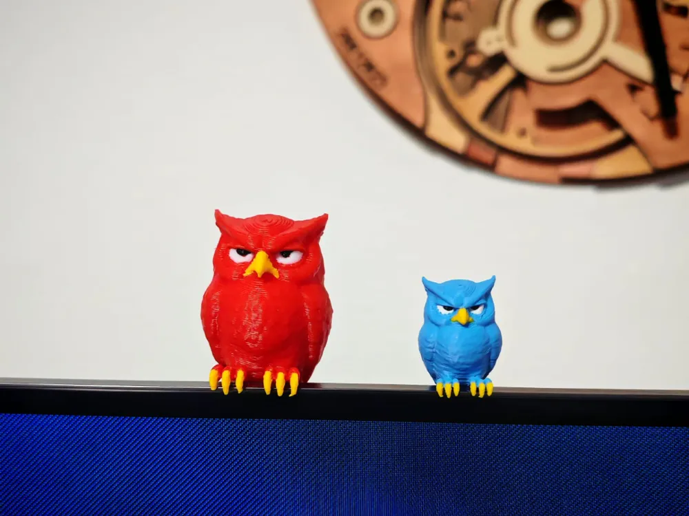 Mini Owl for Monitor/TV - Free 3D Print Model - MakerWorld