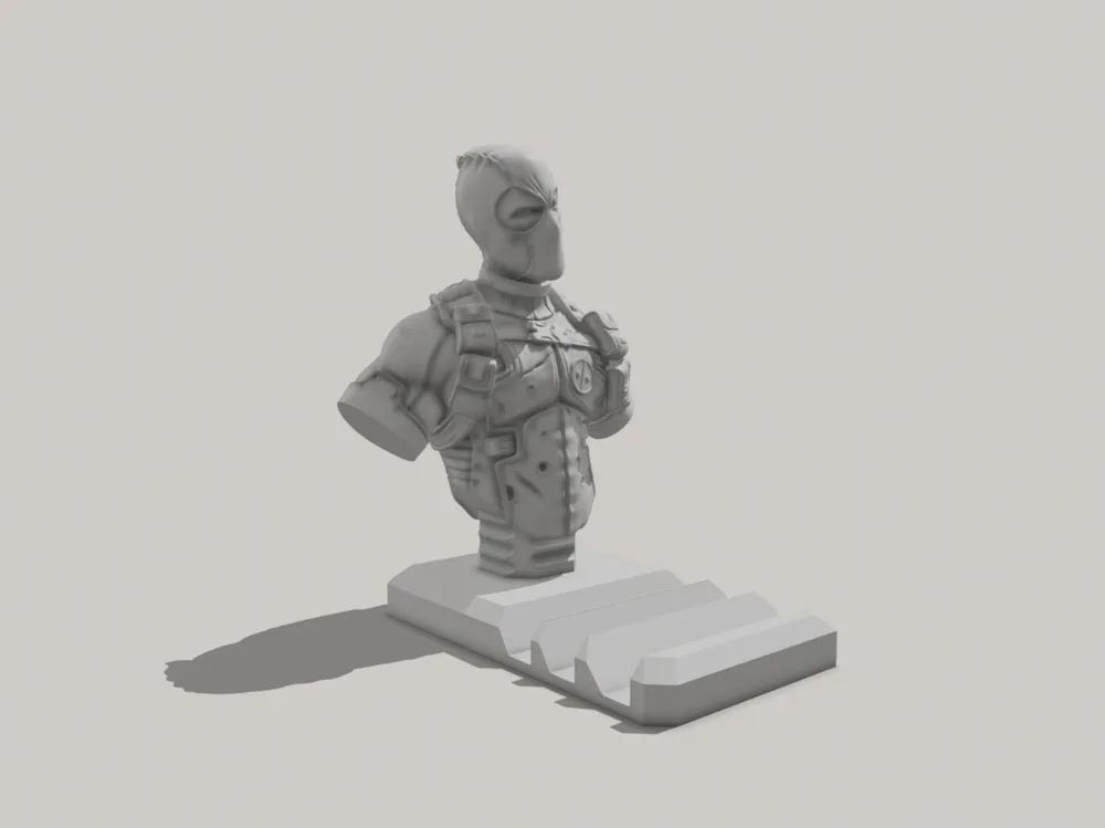 Deadpool bust phone stand / Deadpool Handy Halter by Julian Hof ...