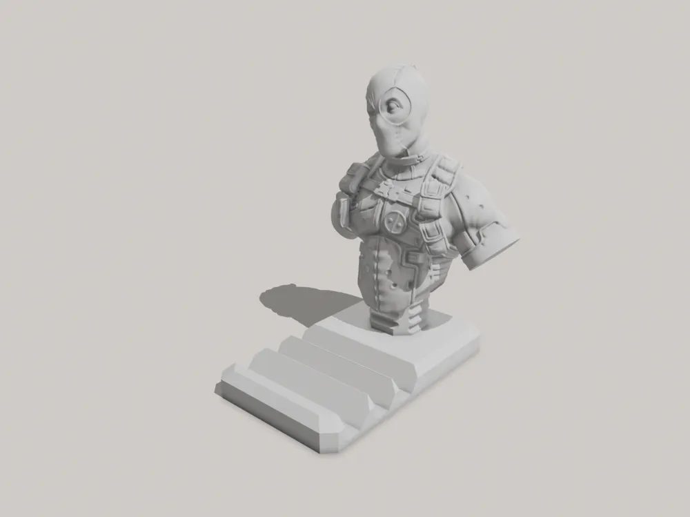 Deadpool bust phone stand / Deadpool Handy Halter by Julian Hof ...