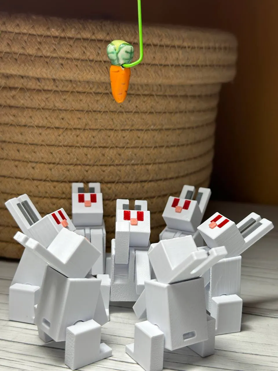 Minecraft Rabbit Articulated by kirimba MakerWorld: Download Free 3D Models