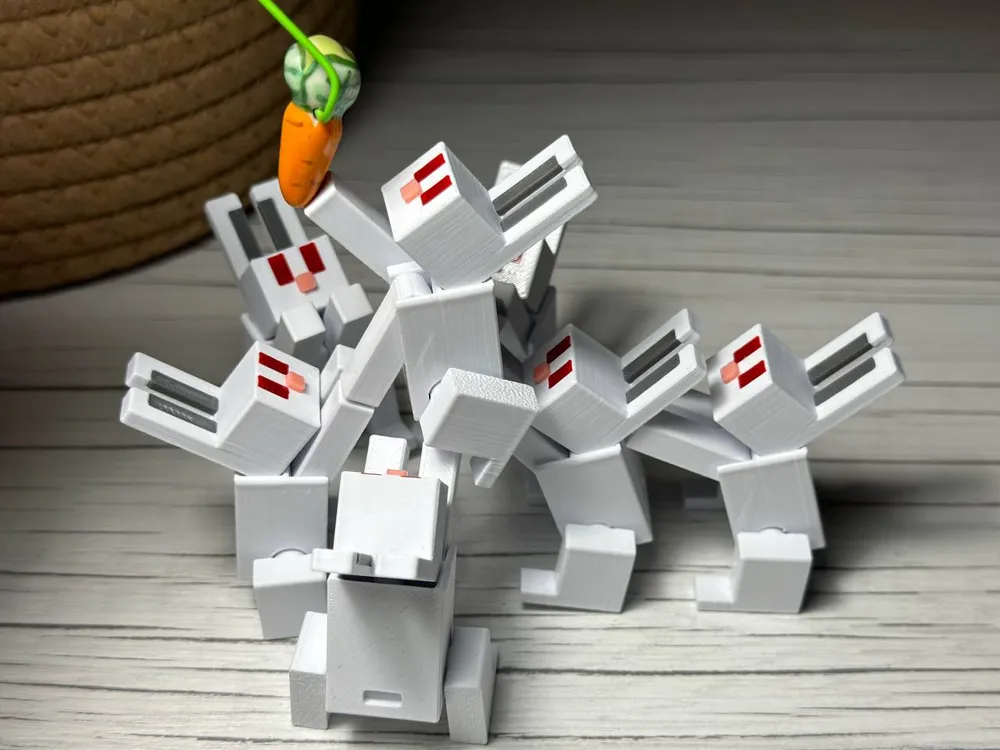 Minecraft Rabbit Articulated by kirimba - MakerWorld