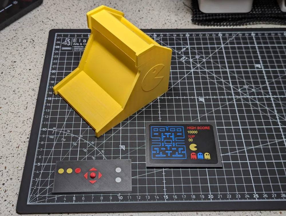 Arcade, PAC-MAN, Pencil holder by GINMA - MakerWorld