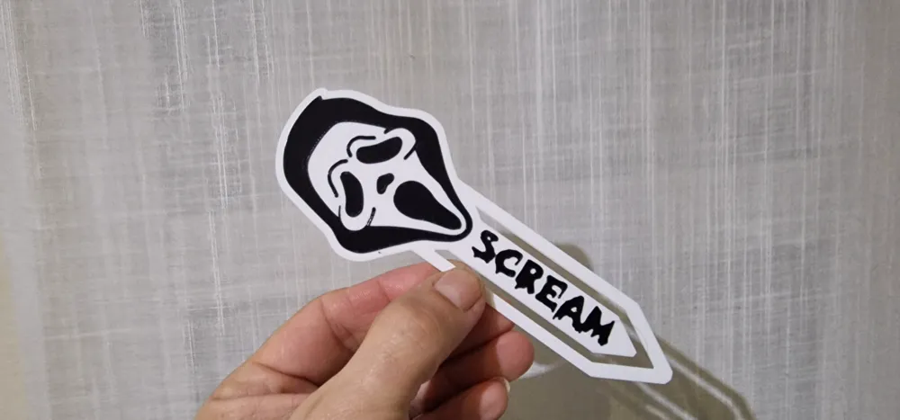 Scream bookmark Scream Bookmark by darvil66 MakerWorld: Download Free ...