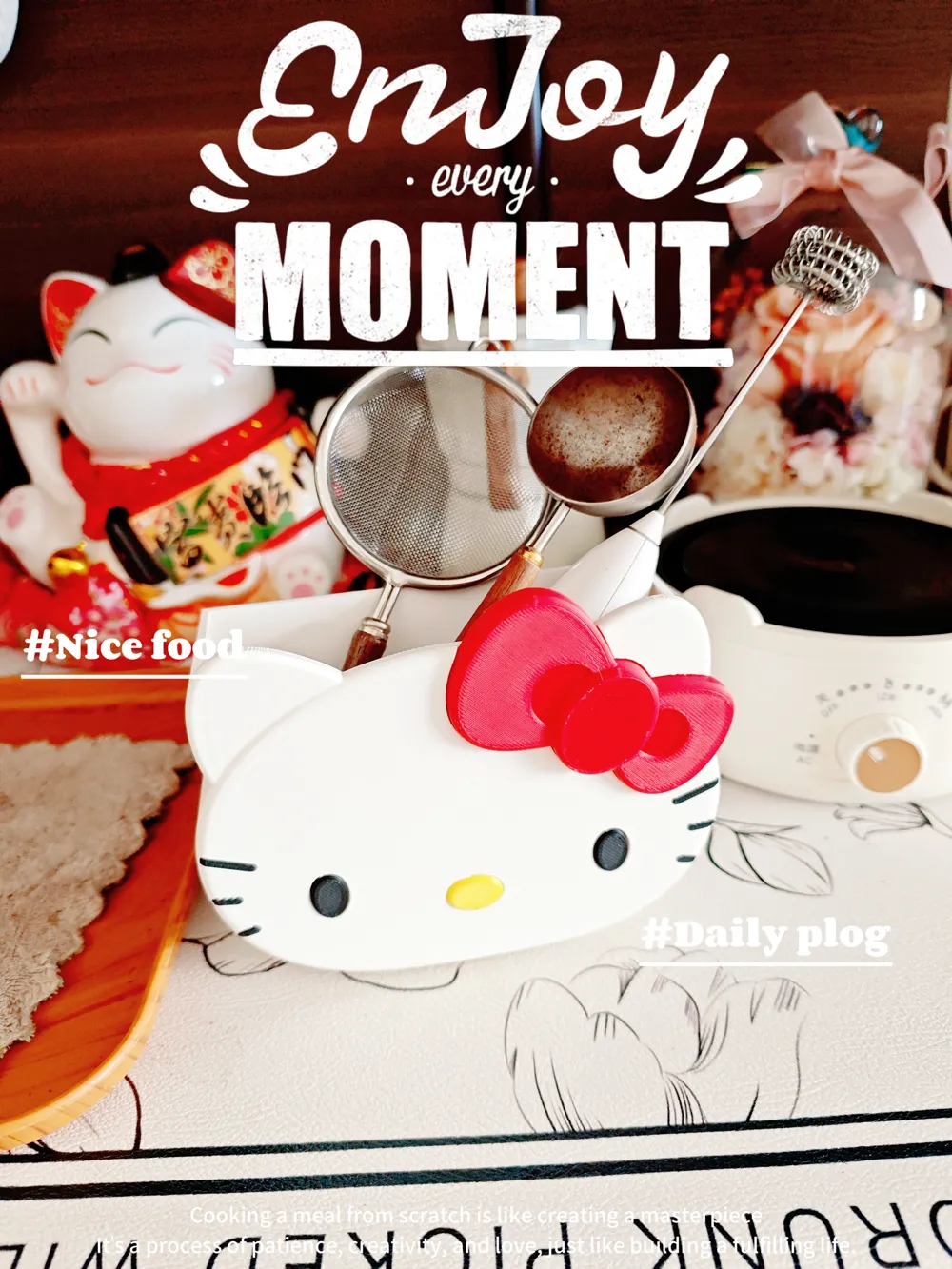 Cartoon Hello Kitty Storage Box Hello Kitty Desktop Storage Box Coffee ...
