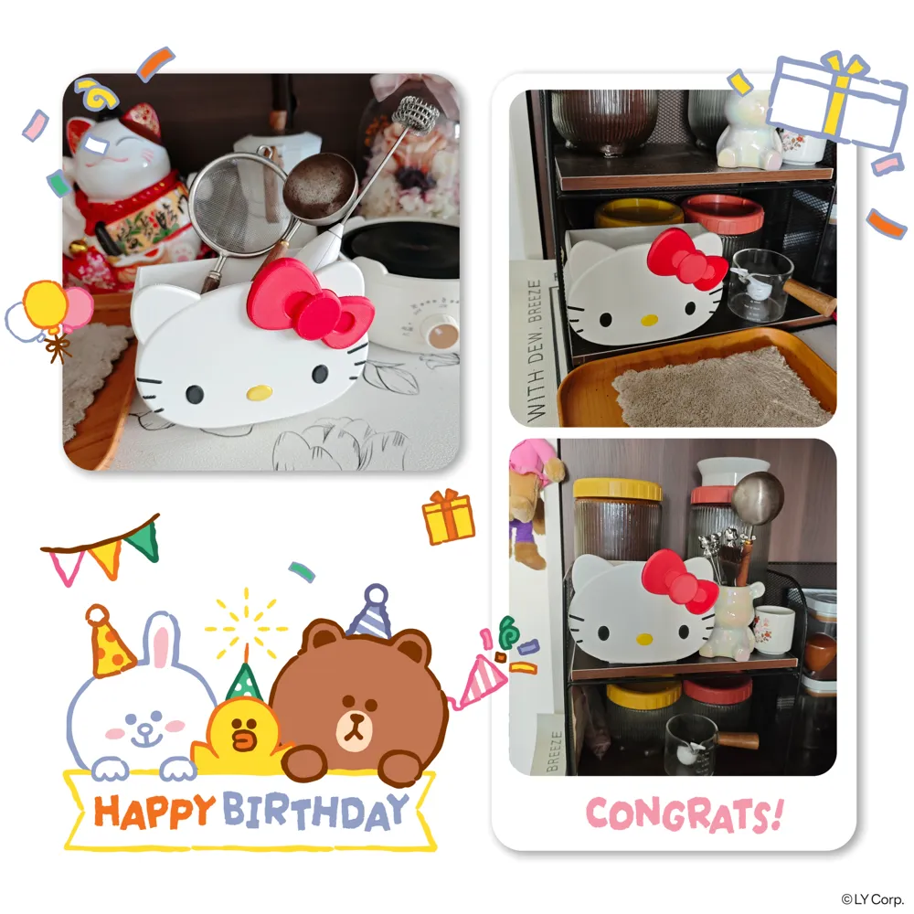 Cartoon Hello Kitty Storage Box Hello Kitty Desktop Storage Box Coffee ...