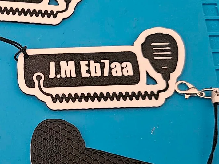 Amateur radio operator identifier keychain - Free 3D Print Model ...