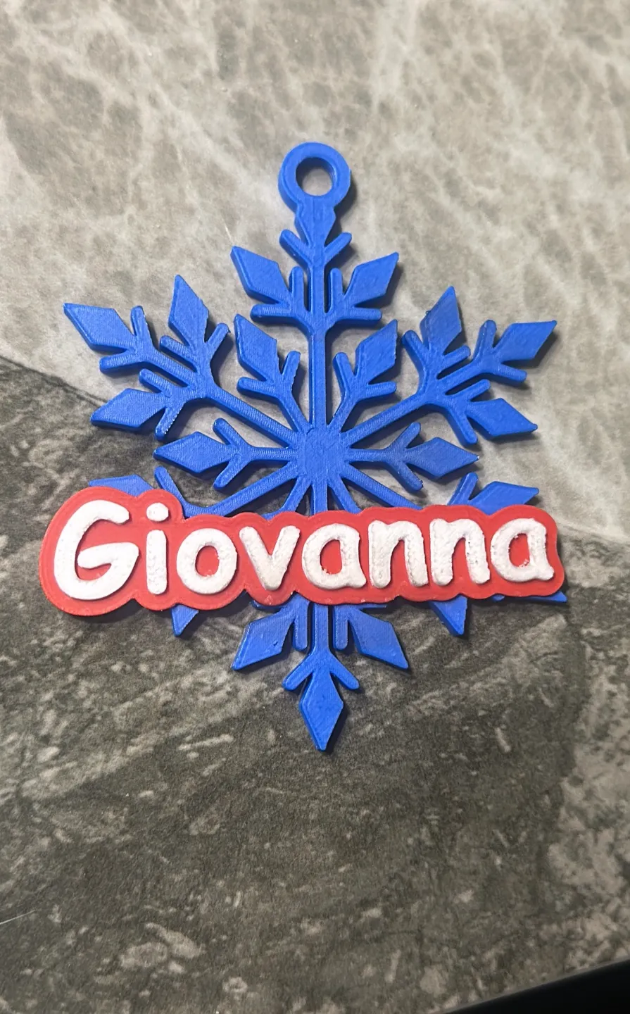 Customizable Christmas snowflake with name by MarcoCaut - MakerWorld