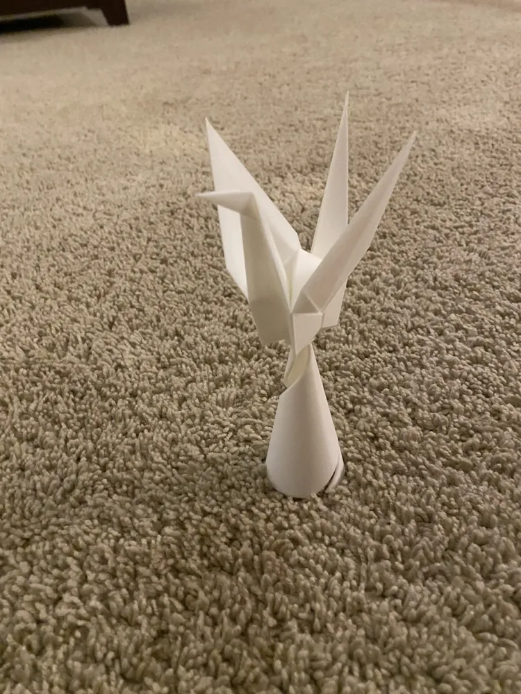 Puntale Albero di Natale Gru Origami - Modello di stampa 3D gratuito ...