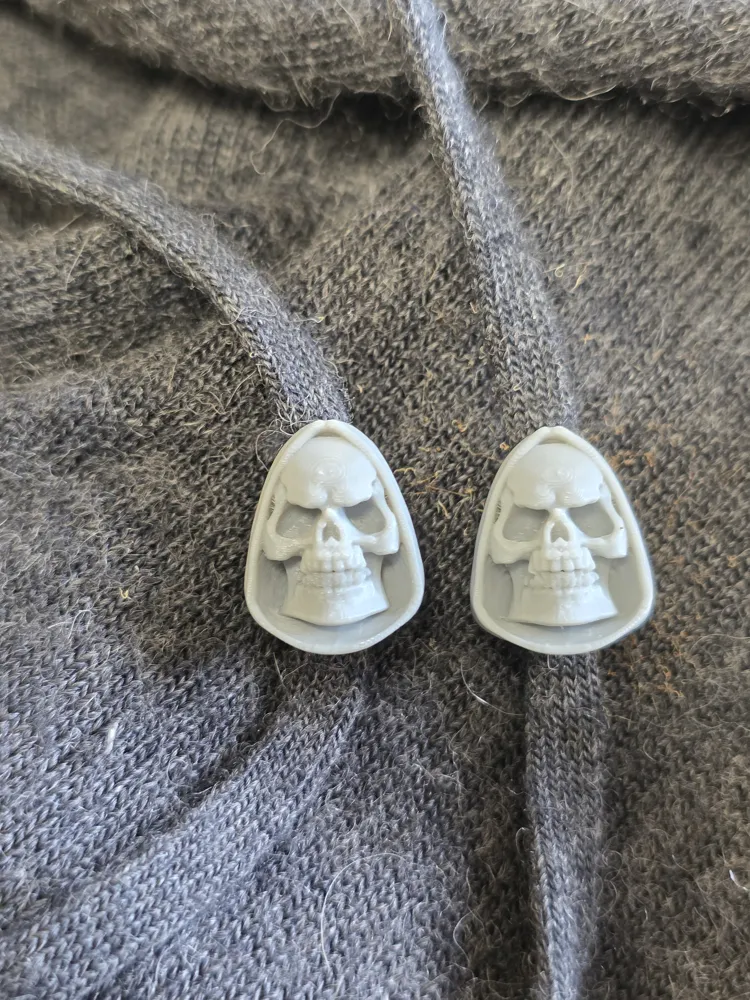 Skeletor Man skull drawstring bead - Free 3D Print Model - MakerWorld