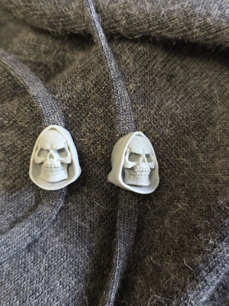 Skeletor Man skull drawstring bead - Free 3D Print Model - MakerWorld