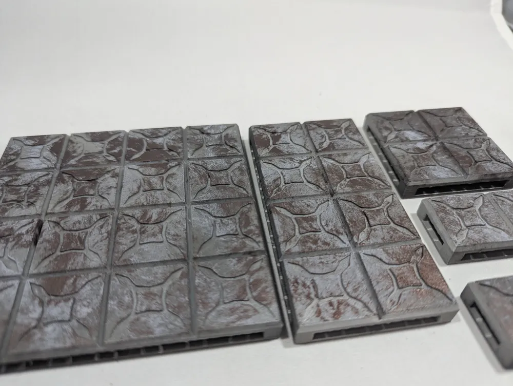 Sci fi tiles - patterned Remixed by Together 3D MakerWorld: Download ...