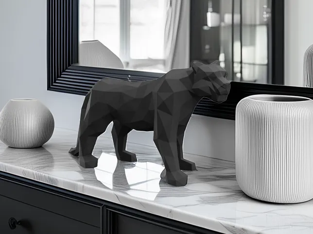 Leopard Sculpture - Free 3D Print Model - MakerWorld