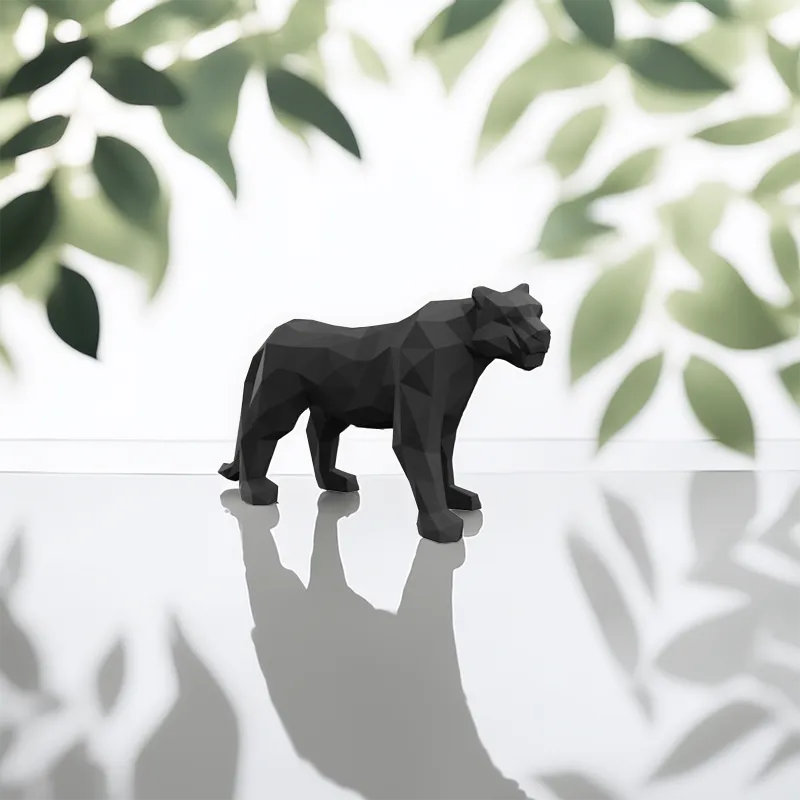 Leopard Sculpture - Free 3D Print Model - MakerWorld