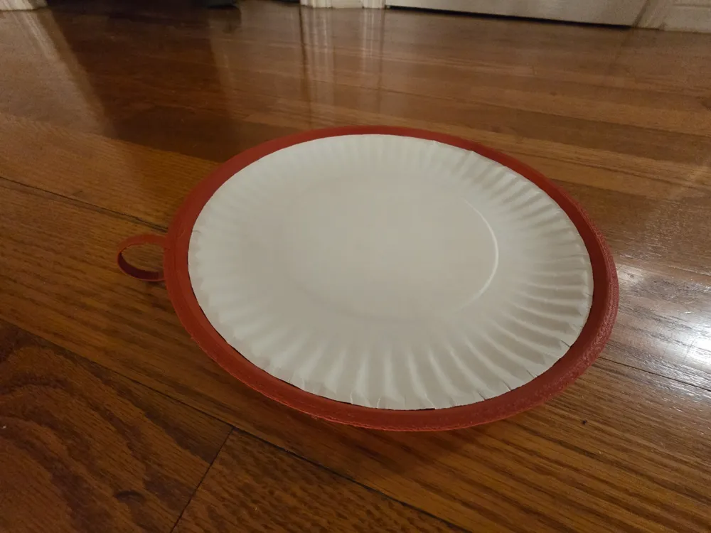 Paper Plate Support with Thumb Ring - 9"/22.8 cm by andrewmalaty8 ...