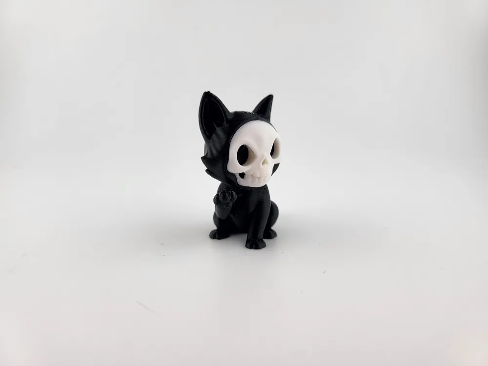 Skeleton Cat Figurine Grim Reaper Style Kitty - Free 3D Print Model ...