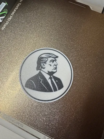 Donald-Trump-Untersetzer – Kostenloses 3D-Druckmodell – MakerWorld