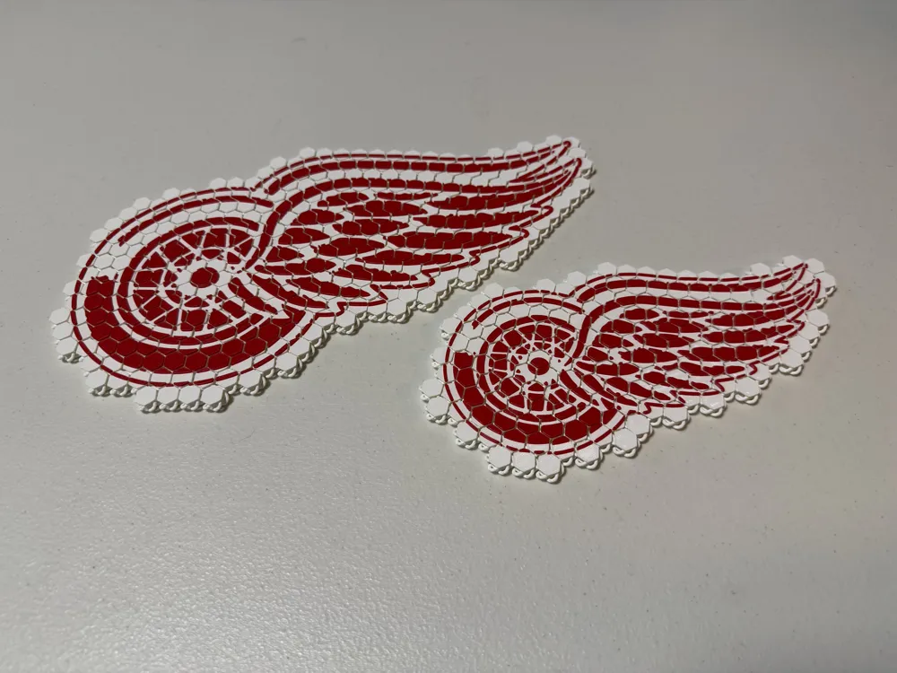 Detroit Red Wings Satisfying NASA Fabric - Free 3D Print Model - MakerWorld