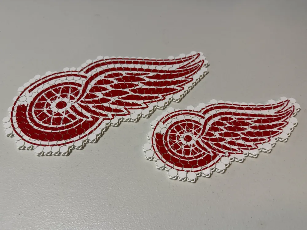 Detroit Red Wings Satisfying NASA Fabric - Free 3D Print Model - MakerWorld