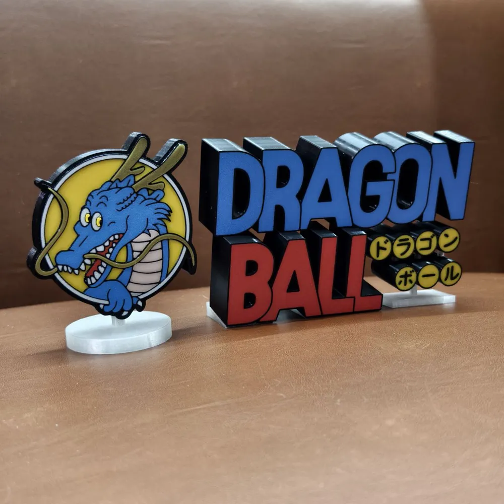 The 1986 Classic Dragon Ball Retro Logo - Free 3D Print Model - MakerWorld