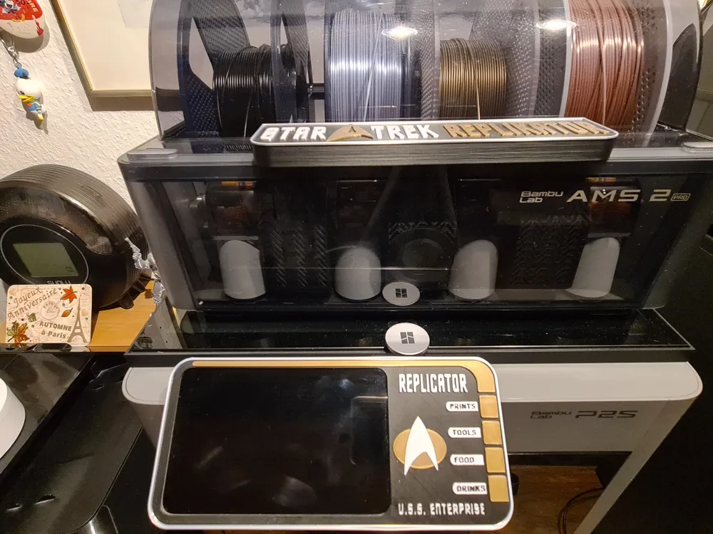 Star Trek Display Frame for Bambu Lab P2S, X1 & H2 - Free 3D Print ...