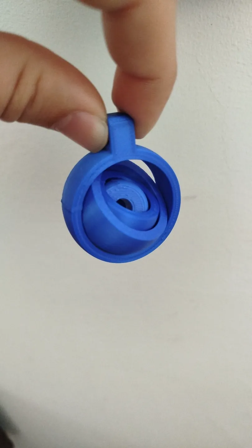 4 Ring Gyro Fidget + keychain - Free 3D Print Model - MakerWorld