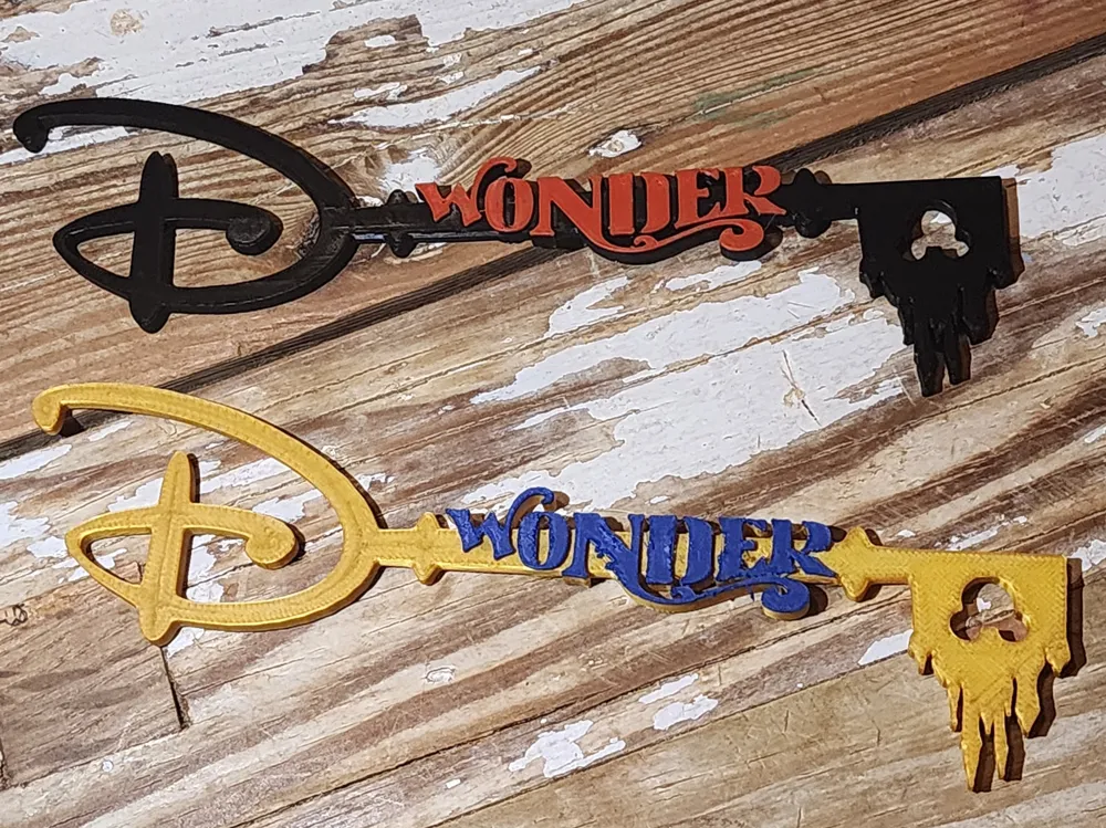 Disney Wonder Magnet Cruise Key - Free 3D Print Model - MakerWorld