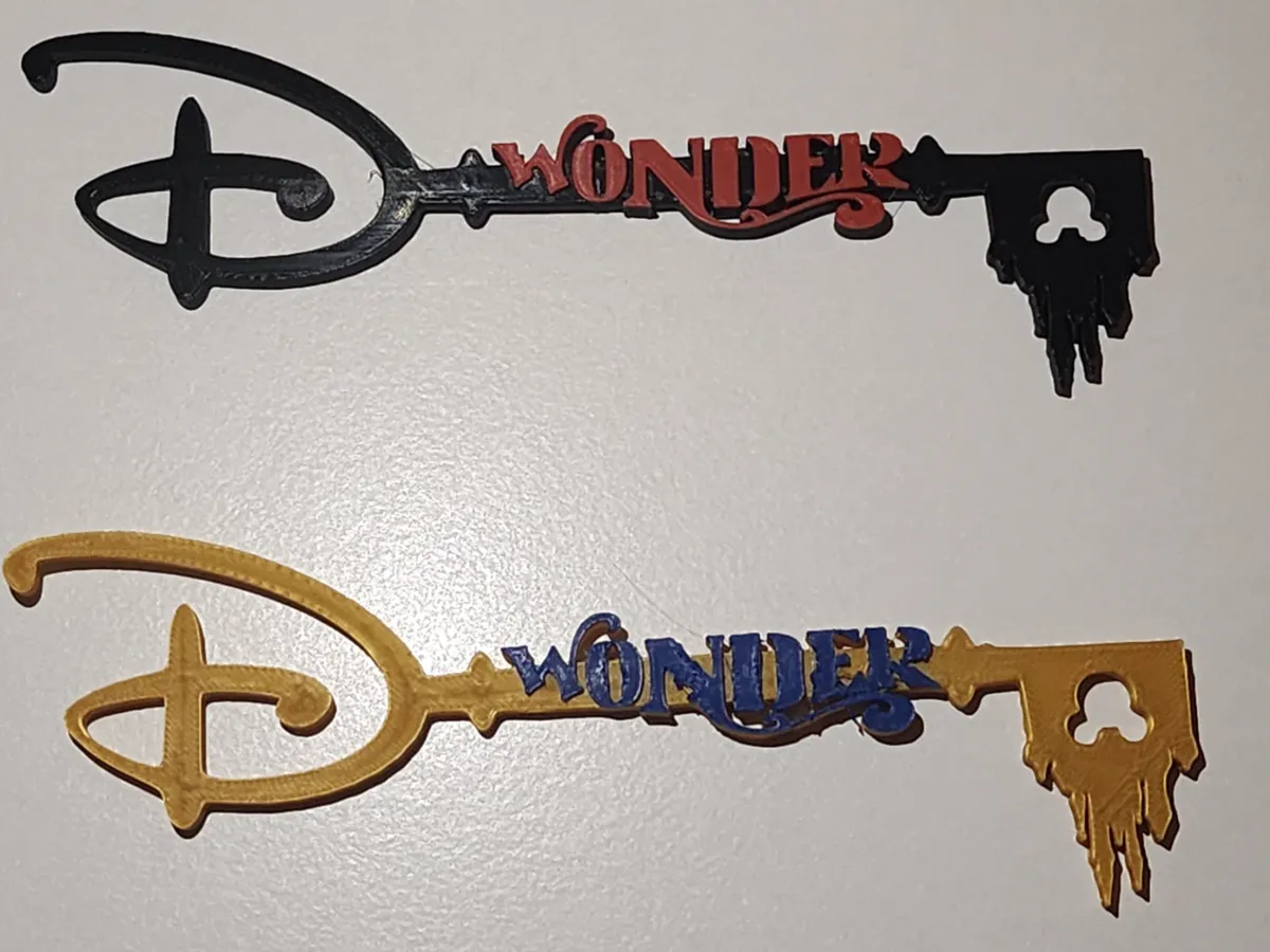 Disney Wonder Magnet Cruise Key - Free 3D Print Model - MakerWorld