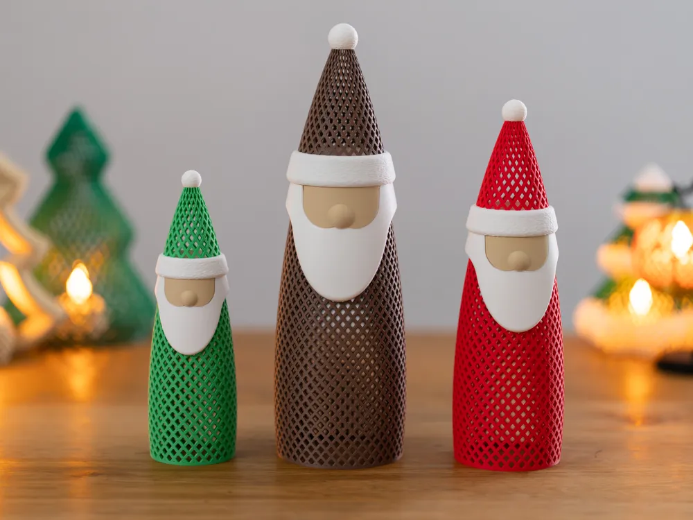 Christmas Santa Tea Light - Free 3D Print Model - MakerWorld