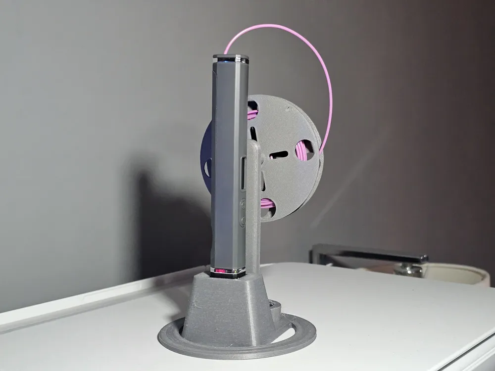 3D Printing Pen Holder with Filament Spool Mount - Free 3D Print Model ...