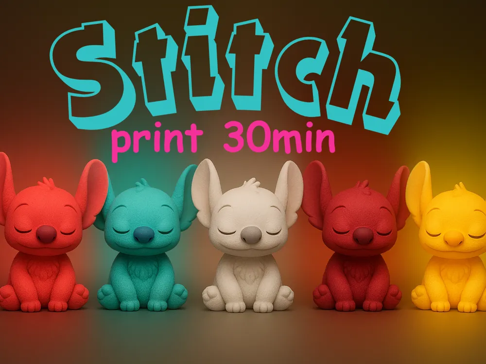 Little Stitch- printing in 30min - Free 3D Print Model - MakerWorld
