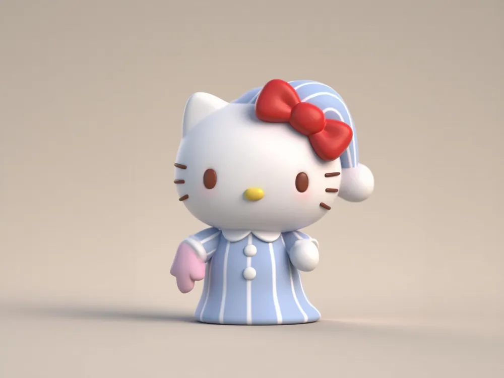 Hello Kitty in Pajamas - Sanrio Hello Kitty - Girl's Coloring Toy ...