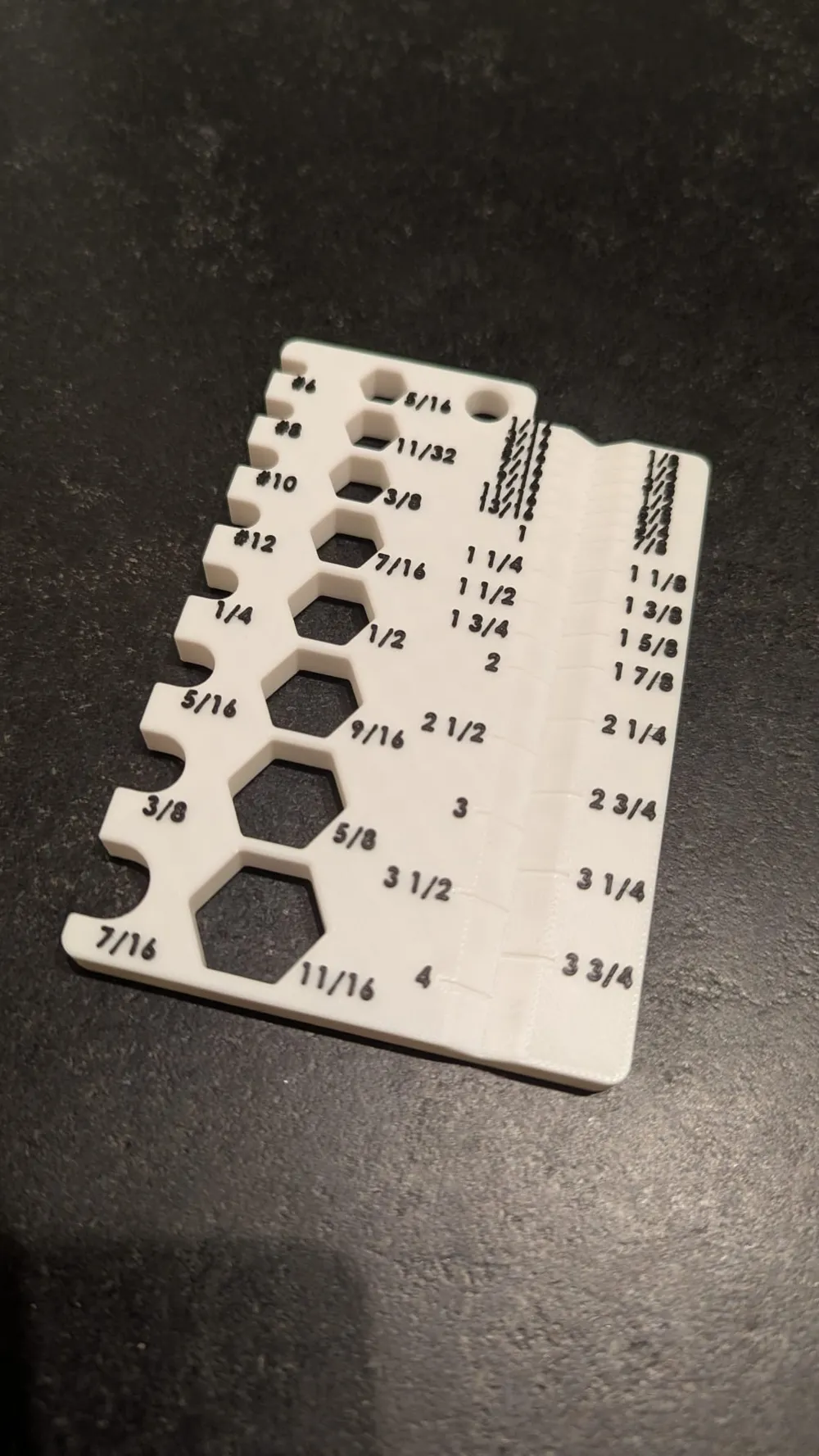 Imperial bolt/screw/nut measurement tool - Free 3D Print Model - MakerWorld