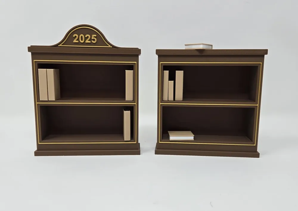 Miniature Bookcase Set - Free 3D Print Model - MakerWorld