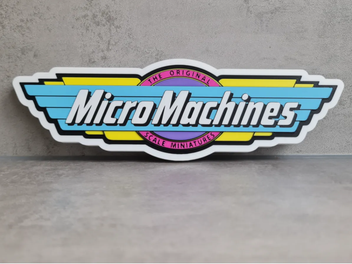 Logo Micro Machines - Modèle d'Impression 3D Gratuit - MakerWorld