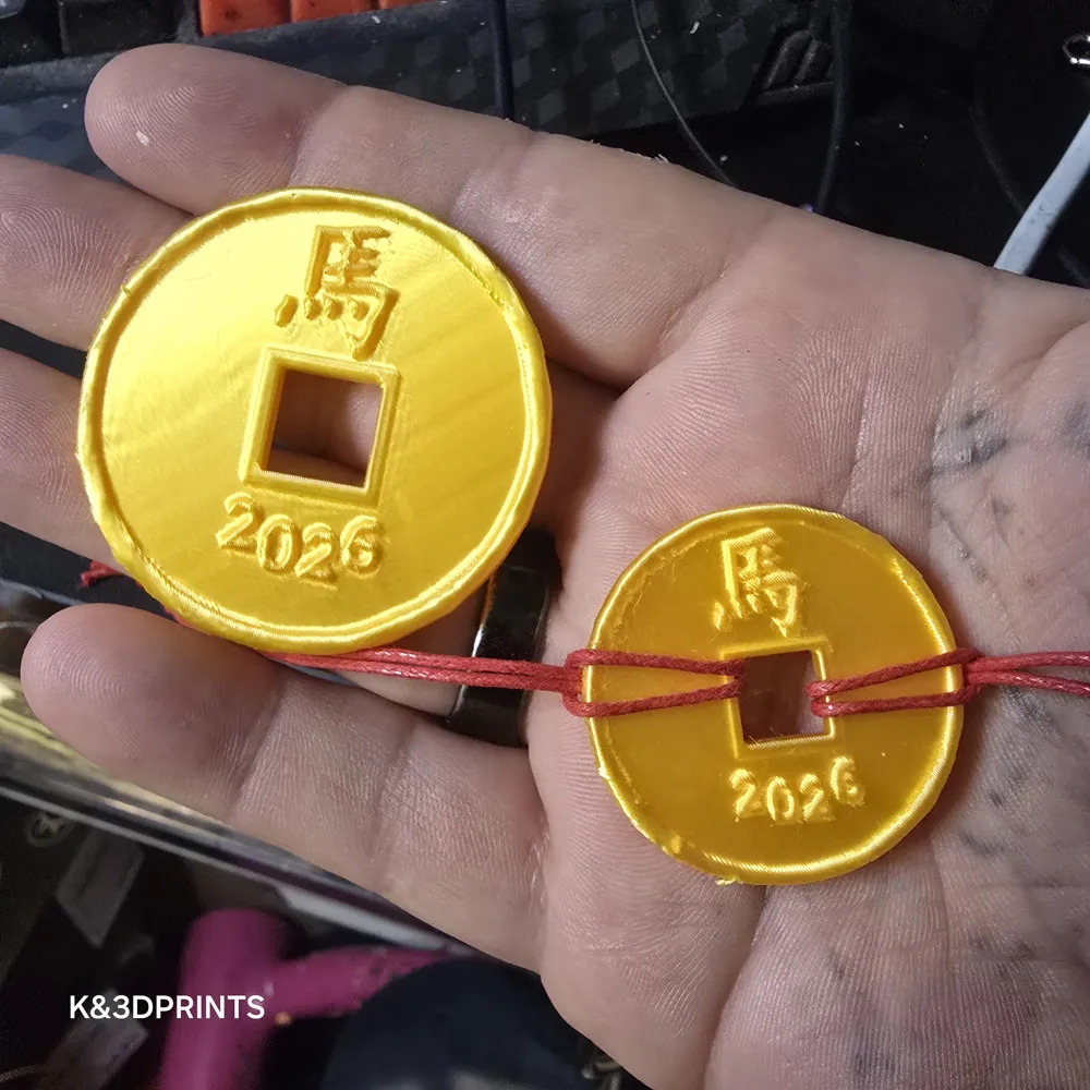 CHINESE LUCKY HORSE 2026 COIN BRACELET - Free 3D Print Model - MakerWorld