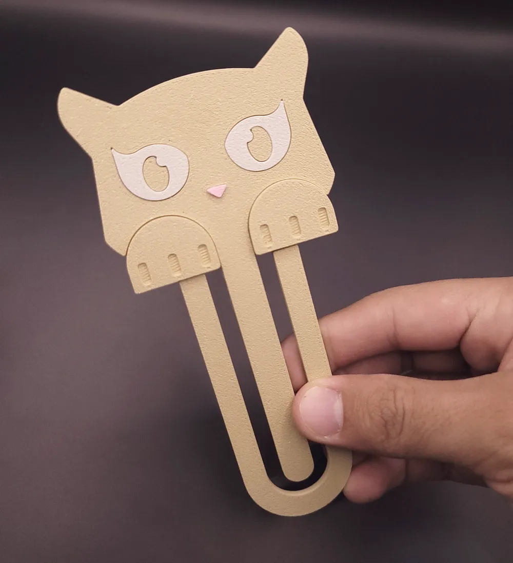 Marcador de Livros Gato Kiry – Separador de Livros com Clipe Seguro ...