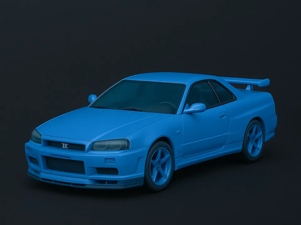 Nissan GTR R34 - Free 3D Print Model - MakerWorld