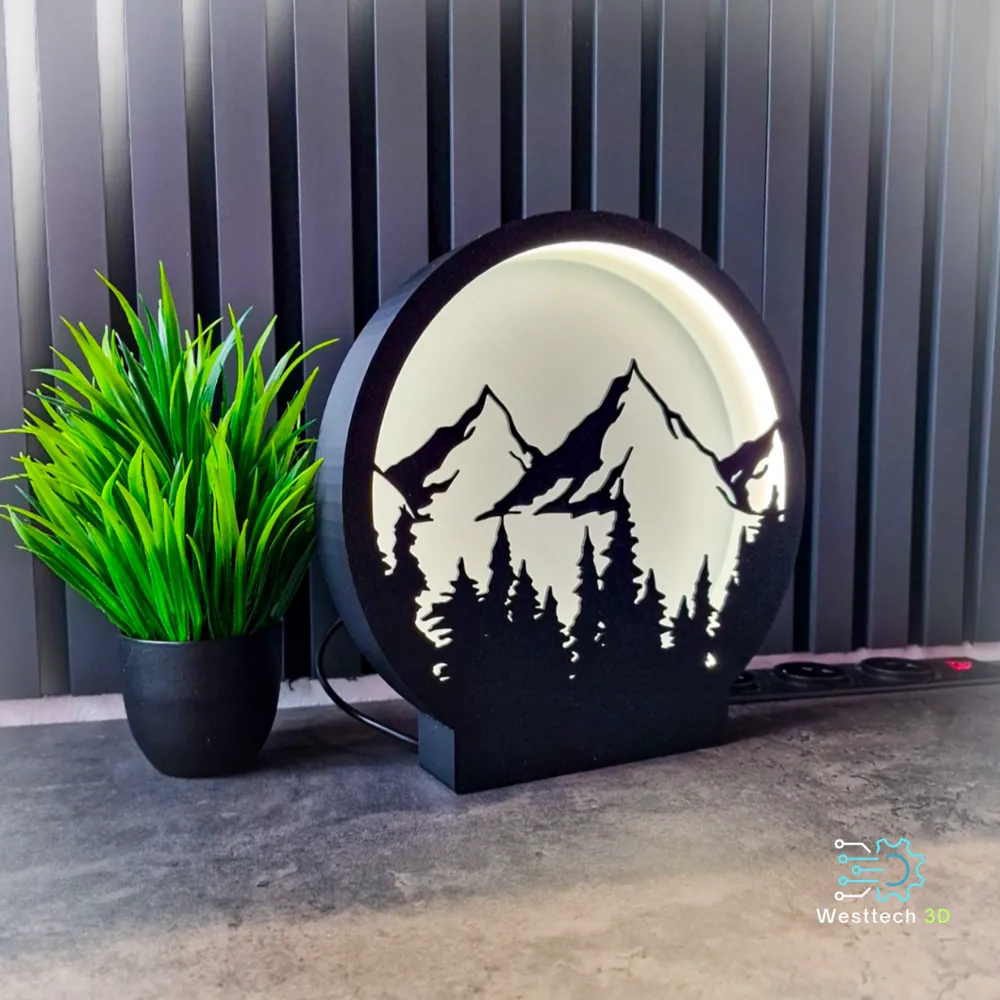 LED Lamp Mountains and Nature by Edelassi - MakerWorld