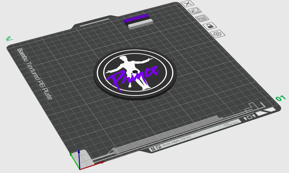 Prince Record Style Coaster - Free 3D Print Model - MakerWorld