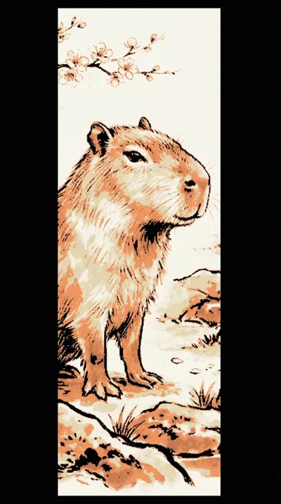 Capybara - Bookmark - Free 3D Print Model - MakerWorld