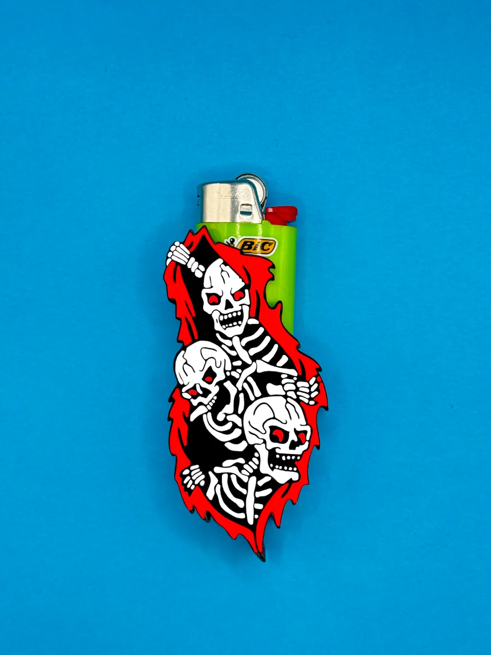 Skeleton Trio lighter case by BatChips - MakerWorld