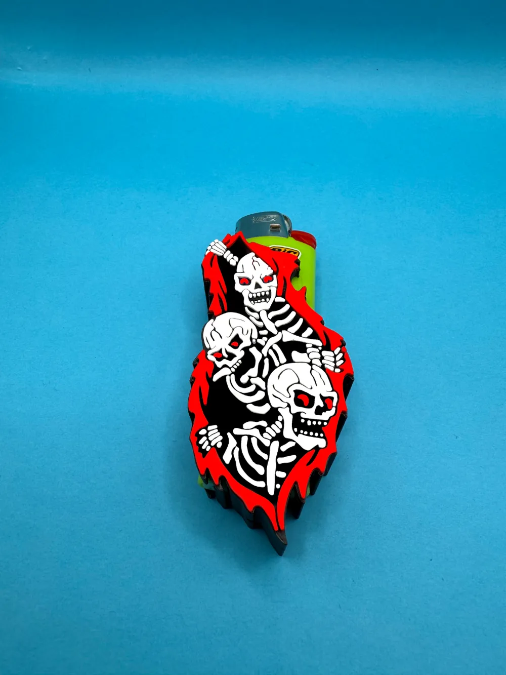 Skeleton Trio lighter case by BatChips - MakerWorld