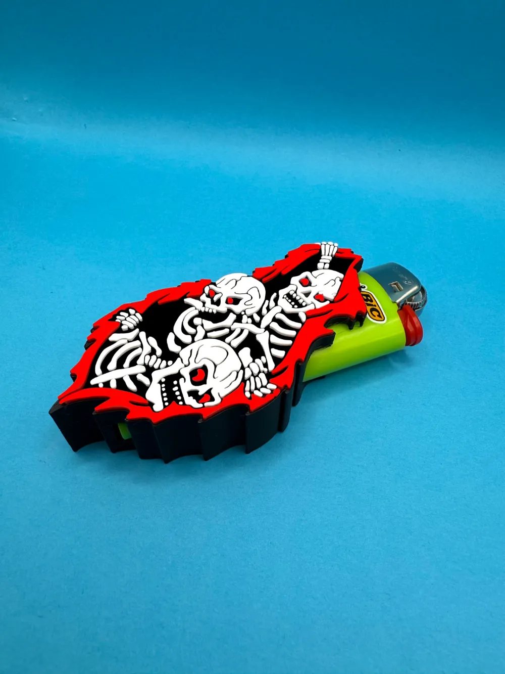 Skeleton Trio lighter case by BatChips - MakerWorld