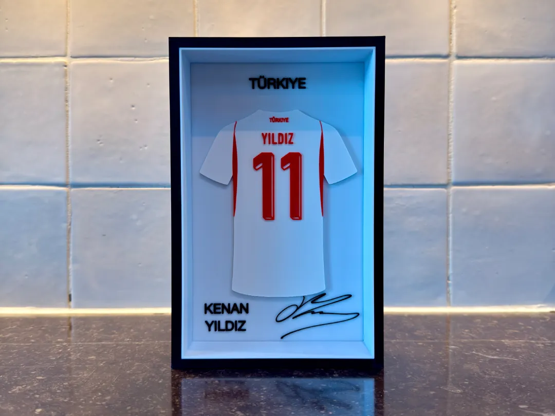 Kenan Yıldız - Turkey National Team - Jersey Frame - Free 3D Print ...